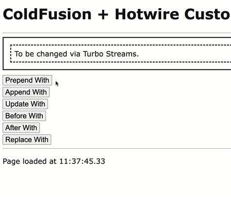 Selecting Portions Of A Turbo Stream Template With Custom Actions