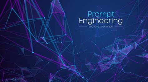 Prompt Engineering Ai And Data Visualization Vector Image