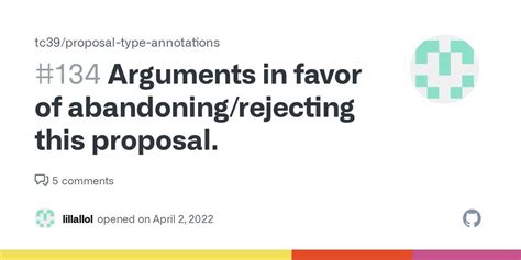 Arguments In Favor Of Abandoningrejecting This Proposal · Issue 134 · Tc39proposal Type