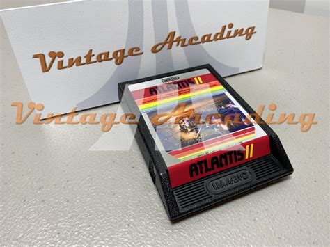 Atlantis Ii Atari 2600 2600 Game Cartridge Ntsc Vintage Arcading