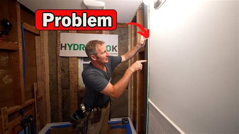 Framing Tips For Aligning Tile Backer Board With Existing Wall Youtube