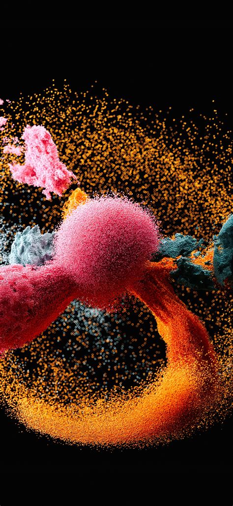 particle explosion wallpaper 4k 8k simulation black background