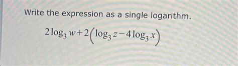 Solved Write The Expression As A Single