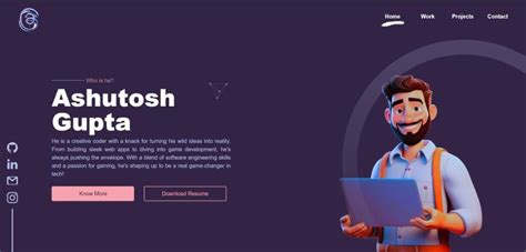 Ashutosh Gupta On Linkedin Portfoliolaunch Webdevelopment Gamedevelopment Nextjs Portfolio