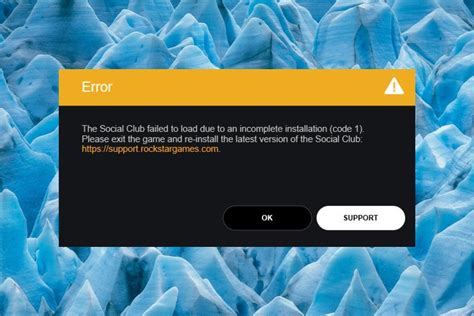 Social Club Failed To Start Installation Code 1 Fix