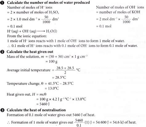 Enthalpy Of Neutralization Calculation Manual