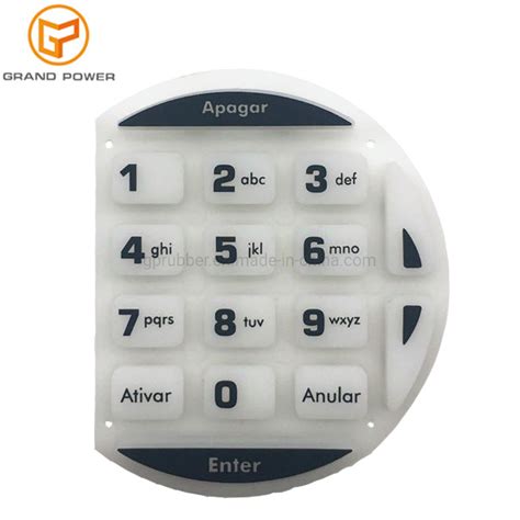 Custom Silicone Button Keypad Tastiera Touch Keyboard Accessories For Pos Conductive Keypad