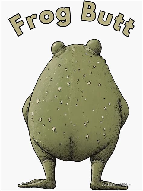 Frog Butt Frog Ass Frog Butt Funny Frog Meme Sticker By