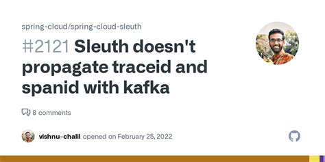 Sleuth Doesnt Propagate Traceid And Spanid With Kafka · Issue 2121 · Spring Cloudspring Cloud