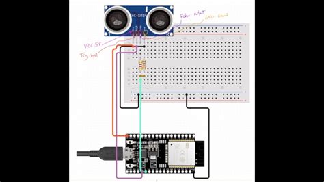 running ultrasonic sensor with esp32 microcontroller part 1 youtube