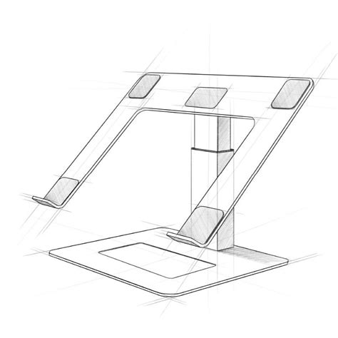 노트북 거치대 스케치 제품 도면·스케치 포트폴리오 크몽