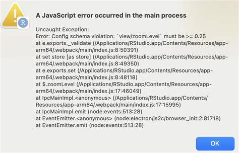 A JavaScript Error Occurred In The Main Process RStudio IDE Posit Community