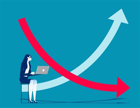 Business With Inverted Yield Curve Royalty Free Vector Image