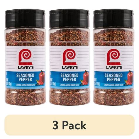 3 Pack Lawrys Kosher Colorful Coarse Ground Blend Seasoned Pepper 2
