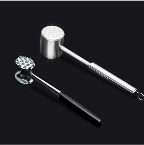 Meat Hammer 304 Stainless Steel Hammer Knock Beef Steak Tool Hammer