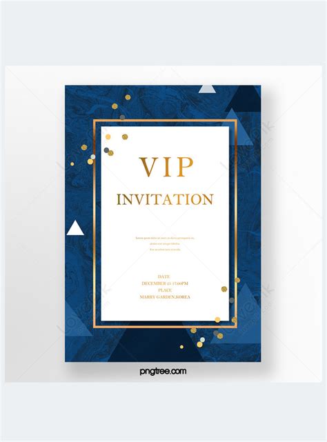 2020 클래식 블루 패션 Vip 초대장 이미지 사진 465307151 무료 다운로드