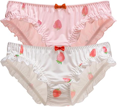 Yomorio Womens Cute Panties Floral Cotton Briefs Lolita Japanese
