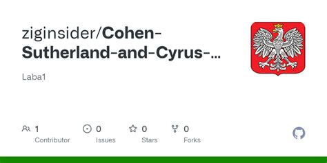 Github Ziginsider Cohen Sutherland And Cyrus Beck Laba1