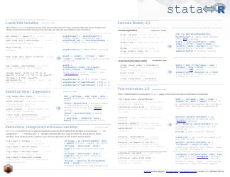 Stata Cheat Sheet Download Printable Pdf Templateroller