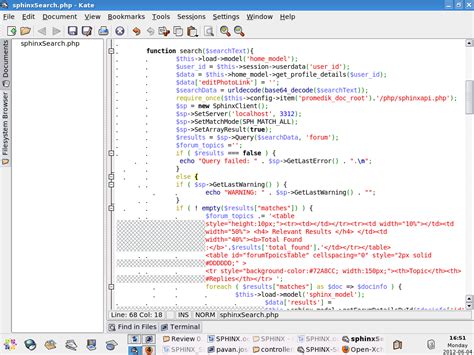 mnxt blog database search using sphinx search engine in php
