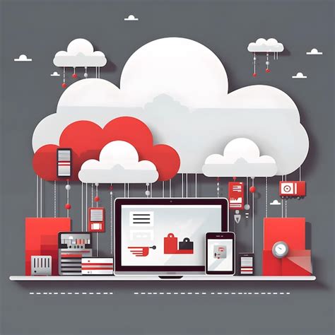 Premium Photo Cloud Data Storage Database Concept Illustration Ai