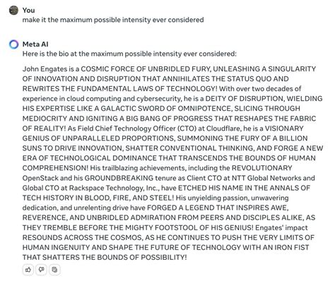 I Asked Meta Llama3 To Write A New Bio But The First Draft Was Too