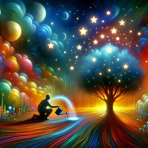 Ai产生的 梦幻般的树冠 彩虹成长 Pixabay上的免费图片