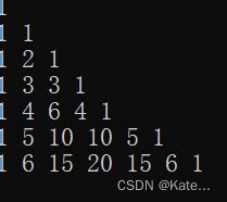 C语言求杨辉三角 CSDN博客
