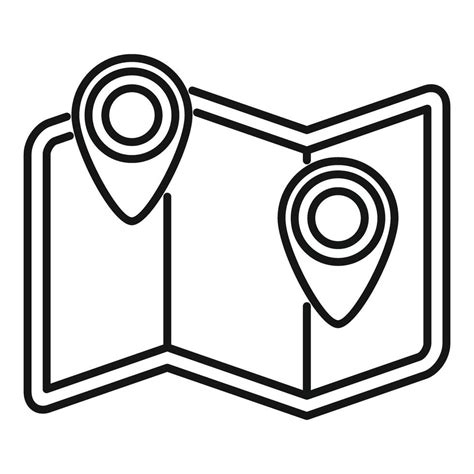 Location Pins Showing On Folded Paper Map 49556379 Vector Art At Vecteezy