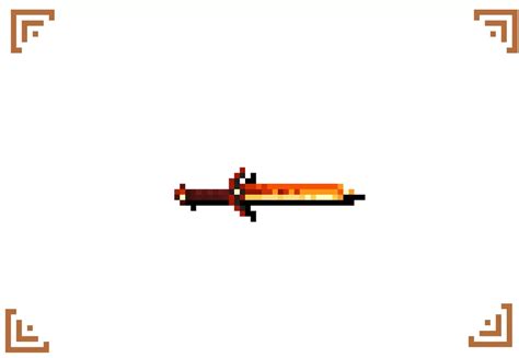 Flame Sword Pixel Worlds Minecraft Texture Pack