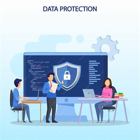 Premium Vector Data Protection Concept Data Security And Privacy And Internet Security Flat