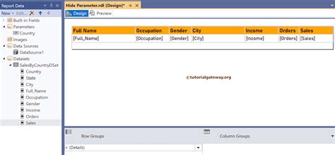 Hide Ssrs Report Parameter