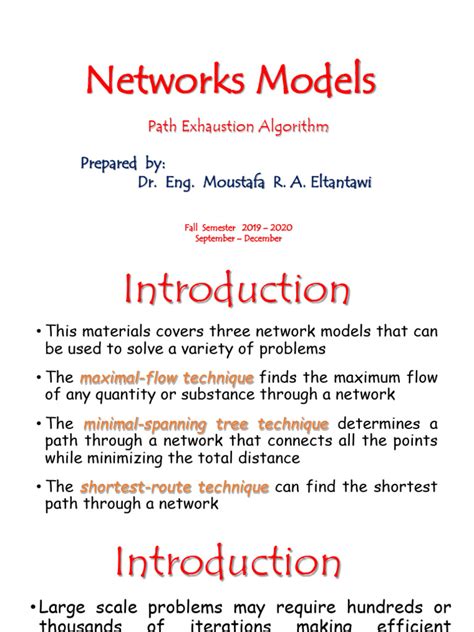 Network Models 00 Maximum Flow Shortest Path Pdf Vertex Graph