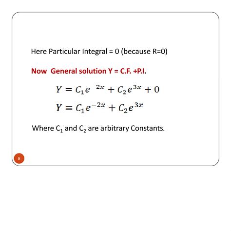 Linear Equation With Constant Coefficient Pptx