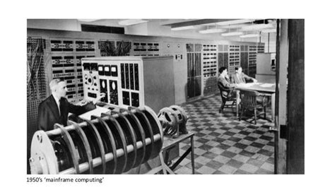 History Of Computing Mainframe Midrange Server And Cloud