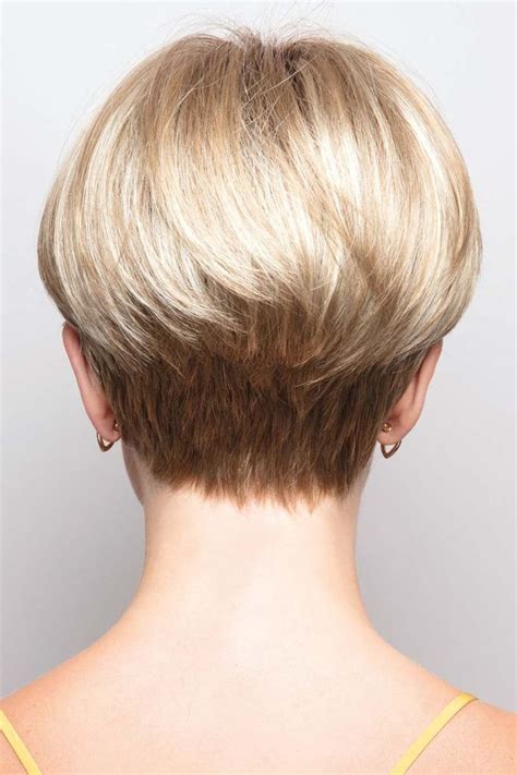 The Wedge Haircut Back View Hisstart Short Grey Hair Short Hair With