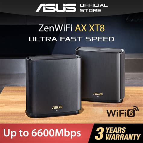 Asus Zenwifi Xt Mesh Wifi System Wifi Tri Band Ax Mesh Router Wireless Ax Aiprotection