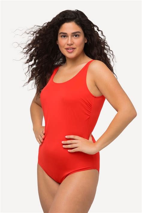 Red One Piece Swimsuit Plus Size Plus Sizes Ulla Popken