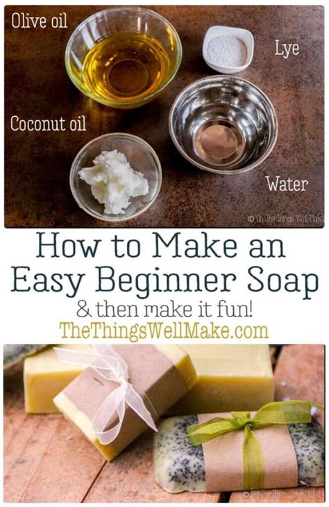 Making An Easy Basic Beginner Soap And Then Making It Diy Soap Bars Soap Making Recipes
