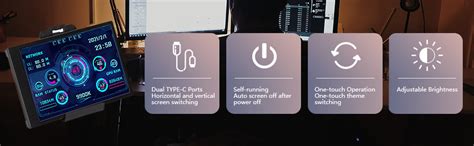 In IPS USB Mini Screen PC Temperature Display AIDA PC CPU RAM Data Monitor PC Sensor