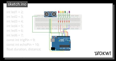 Distance Sensor 19062024 Wokwi Esp32 Stm32 Arduino Simulator