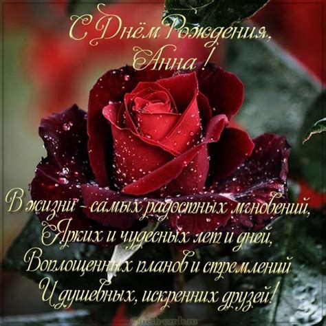Картинки поздравления С днем рождения Анна 77 фото