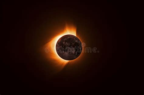 Ai Generated Illustration Of An Annular Solar Eclipse As Seen From A