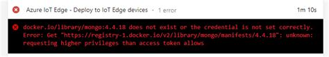 Error On Azure Iot Edge Task In Release Pipeline For Docker Hub Image Pull Microsoft Qanda