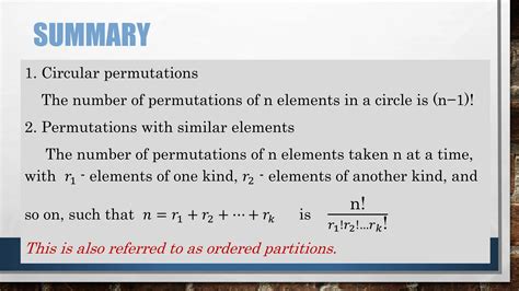 Circular Permutations And Sample Problemspptx