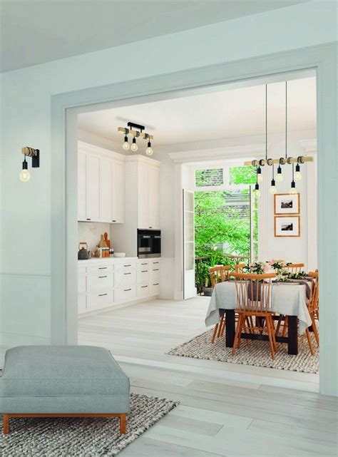 Wood Ceiling Light Arcadian Wooden Triple Ceiling Light Elesi