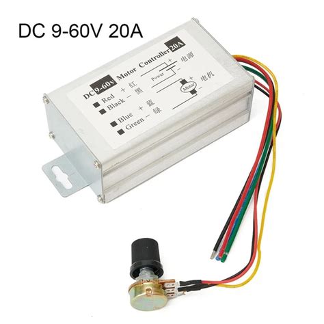 12v 60v 20a Pulse Width Modulator Pwm Dc Motor Speed Controller Switch