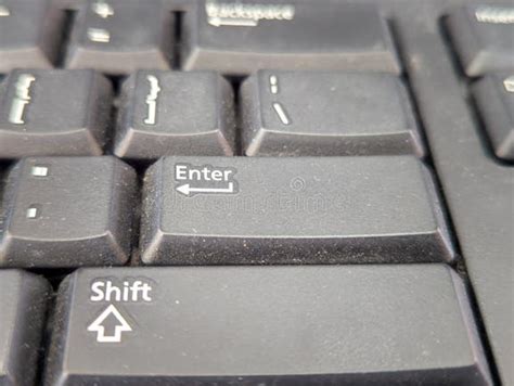 Close Up Of A Keyboard Shift And Enter Stock Image Image Of Closeup Focusing 370276313