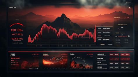 Premium Ai Image Web Dashboard Market Volatility Dashboard With