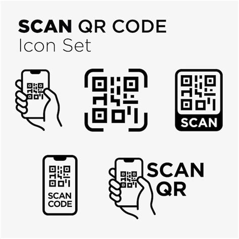 Premium Vector Qr Scan Icon Set